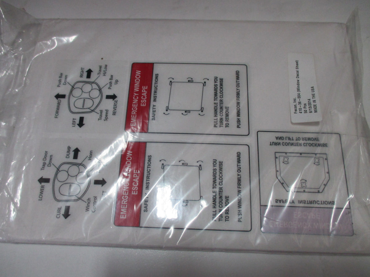 DECAL KIT FTX128 WINDOW – Shop Fecon