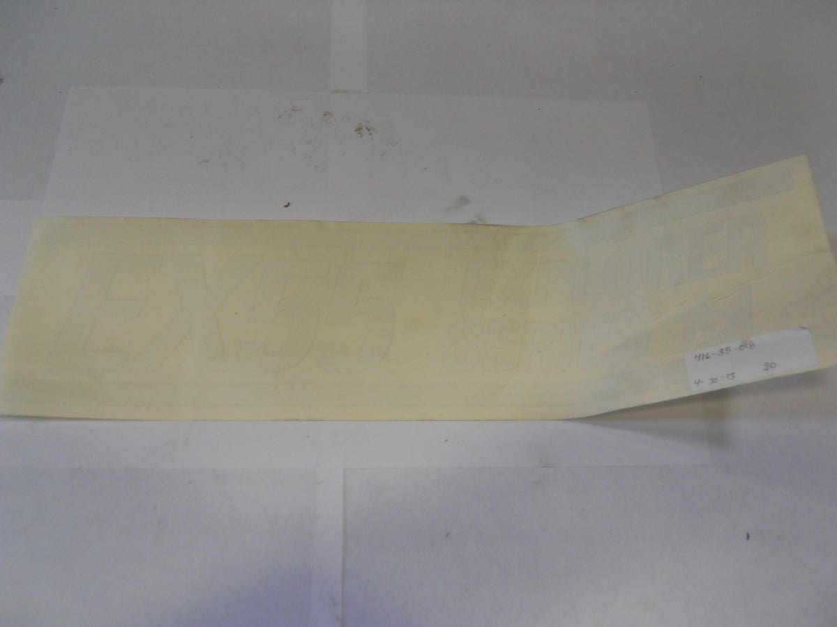 DECAL, EX55 LOGO – Shop Fecon