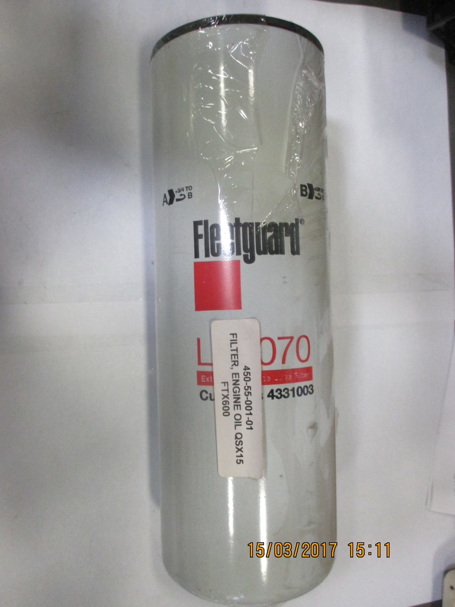 FILTER, ENGINE OIL QSX15, FTX600 – Shop Fecon